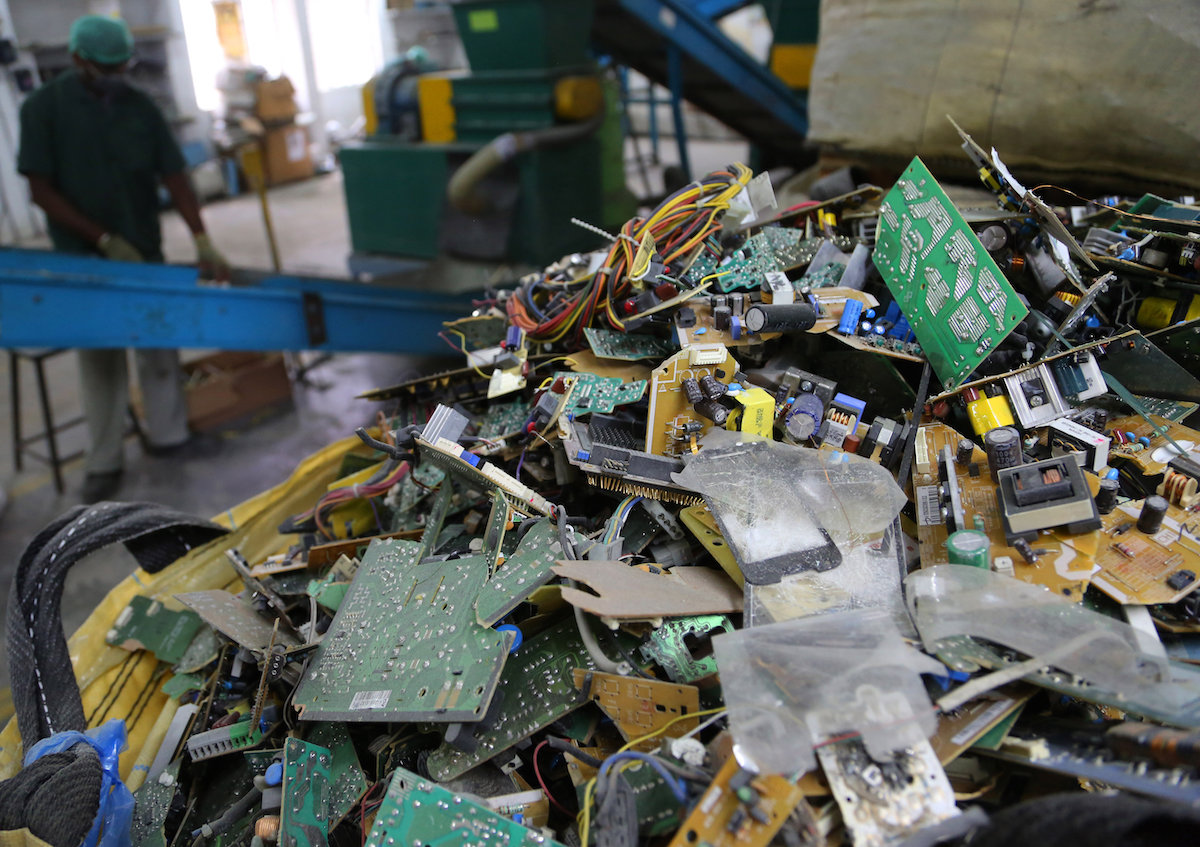 Pile Of Electronic Waste