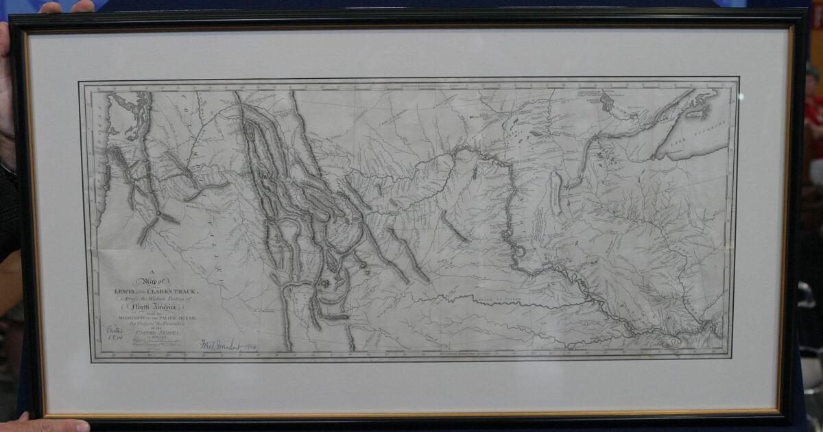 Appraisal: 1814 Meriwether Lewis & William Clark Map