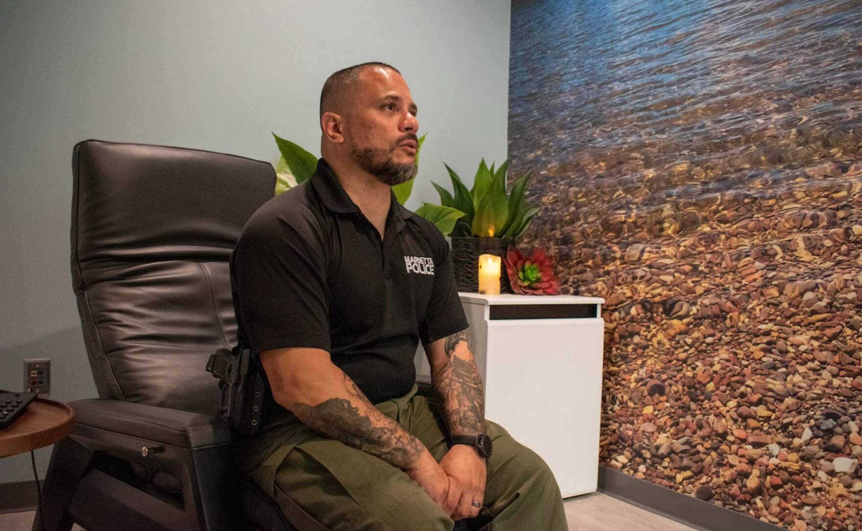 Georgia police department opens a 'wellness room' for officers to relax ...