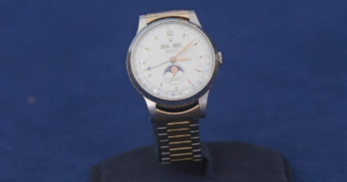 Appraisal: Rolex Moonphase Calendar Watch, ca. 1953