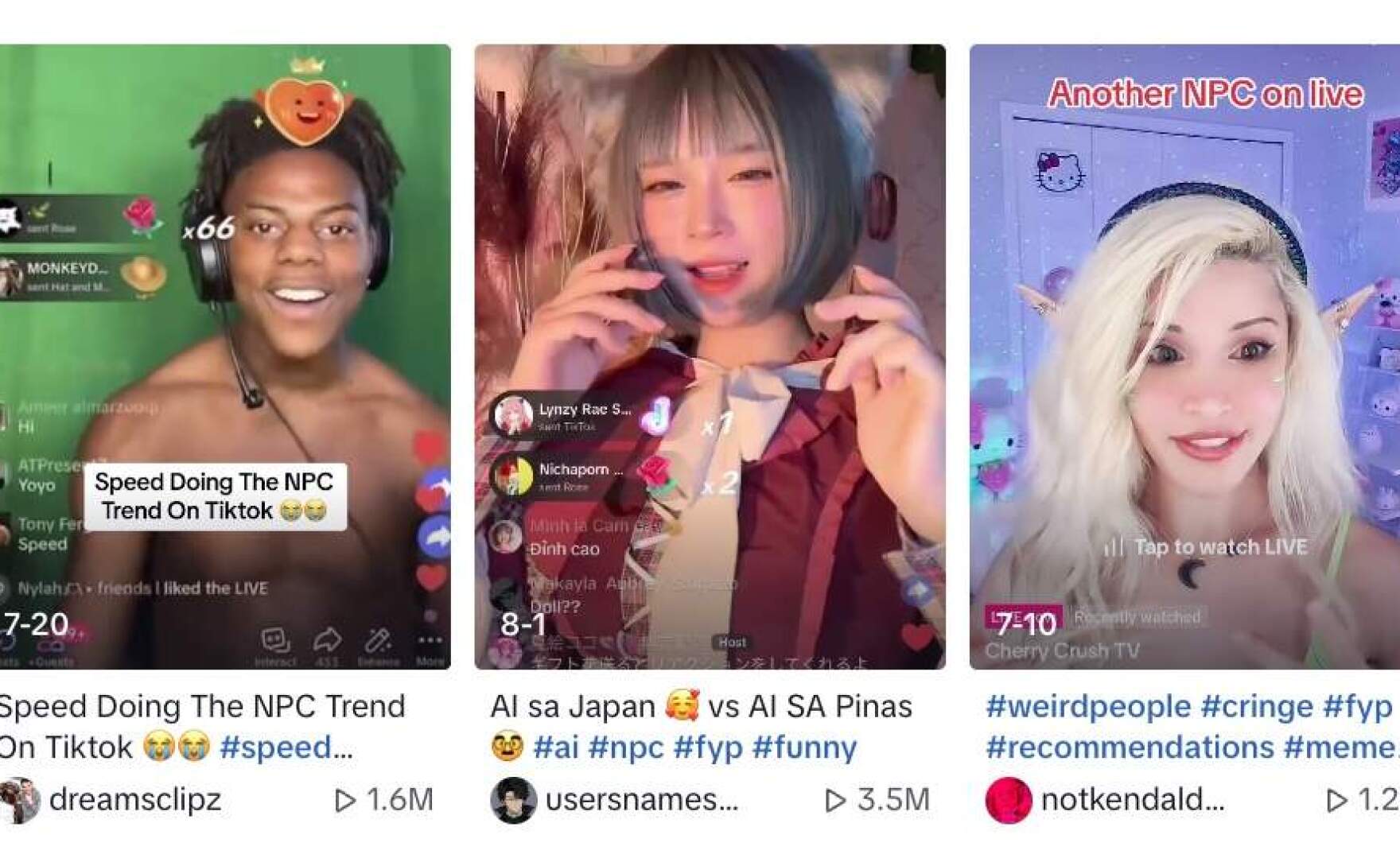 Streamers are role-playing as NPCs