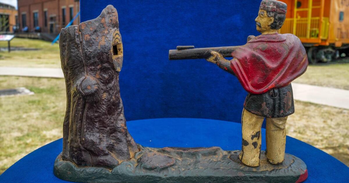 Appraisal: European Creedmoor-style Mechanical Bank, Ca. 1890