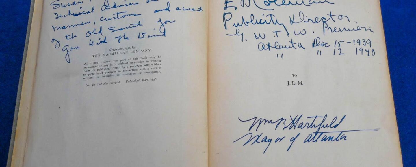 Appraisal: Signed 1936 "Gone With the Wind" First Edition